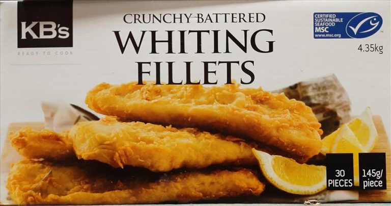 CRUNCHY BAT WHITING FILLET 145G(4.35KG)
