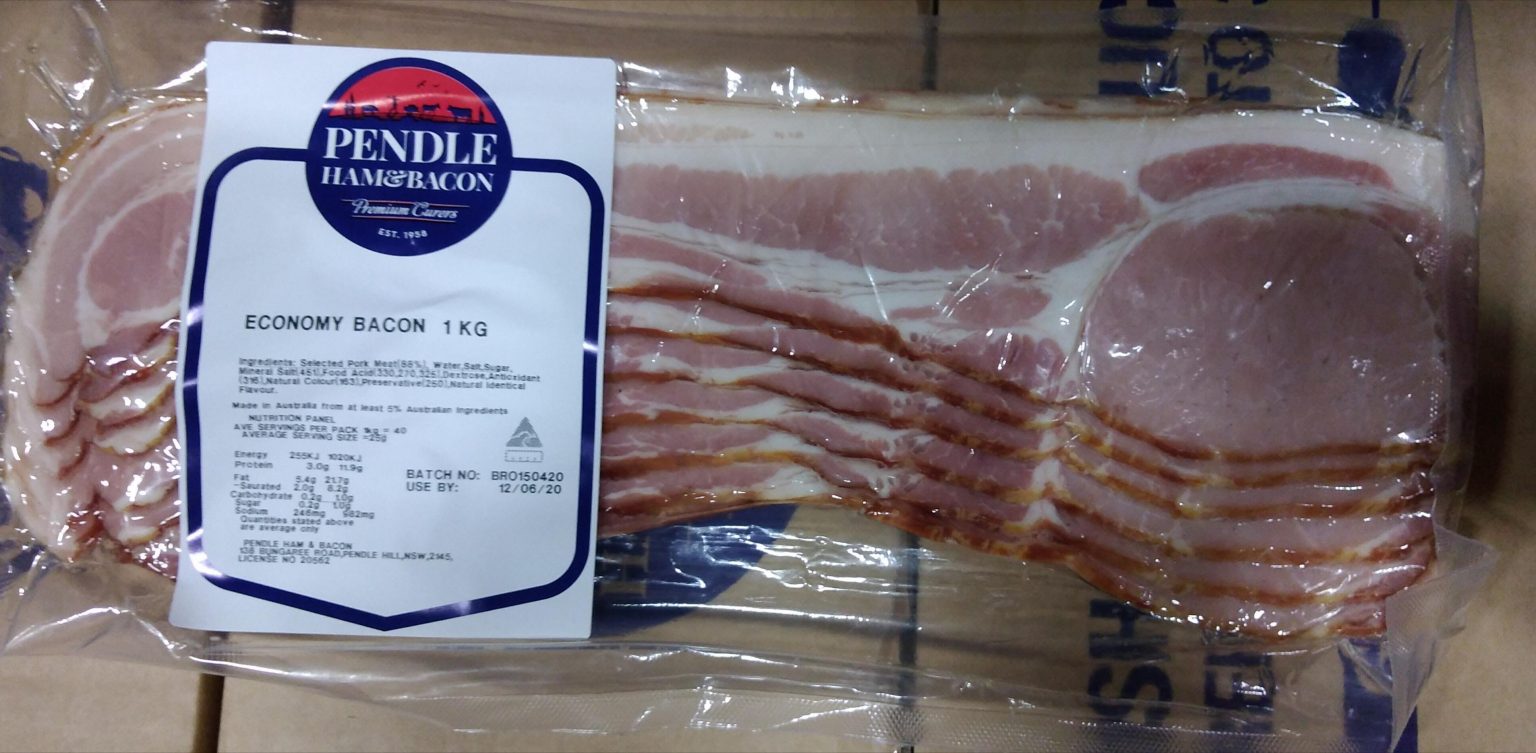 PENDLE ECON BACON RIND ON 1KG RETAIL